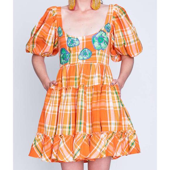 ROOPA PEMMARAJU | Dresses | New Roopa Pemmaraju Poppy Plaid Mini Dress ...